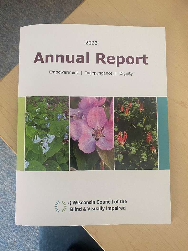 Annual Report Now Available Online - Wisconsin Council of the Blind ...